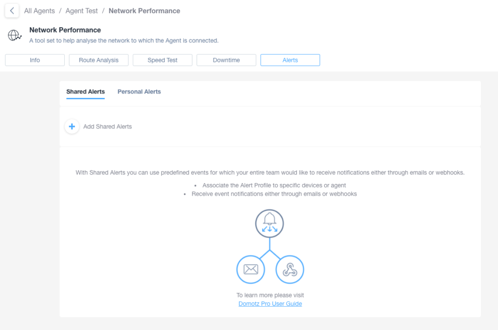 Network Alerts - Domotz Help Center