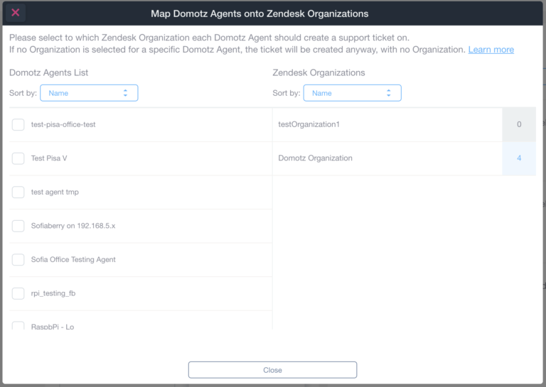 Domotz Zendesk Integration - Setting up Domotz with Zendesk