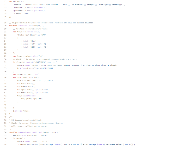 Creating custom driver table variables