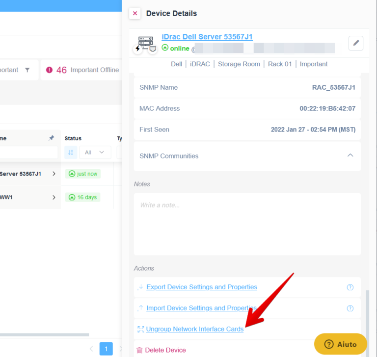 Group Device Interfaces and Network Cards