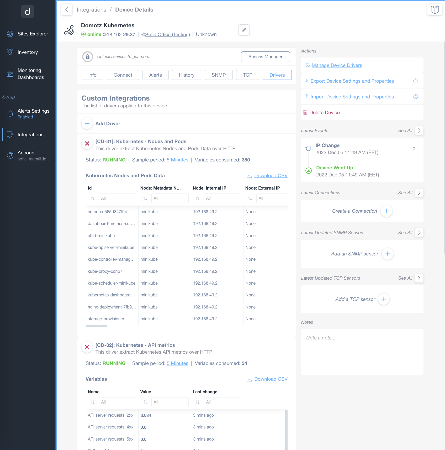 Kubernetes Monitor Integration & Simplified Tables