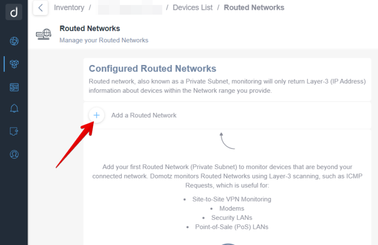 Configure an External Routed Subnet Scan (Routed Network)