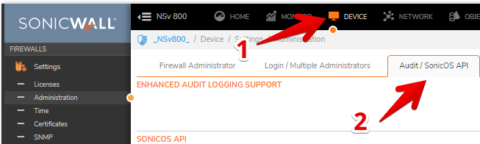 SonicWall Network Configuration Management set-up