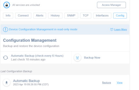 SonicWall Network Configuration Management set-up