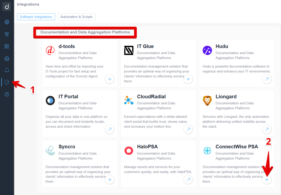 ConnectWise PSA - Documentation - Domotz Help Center