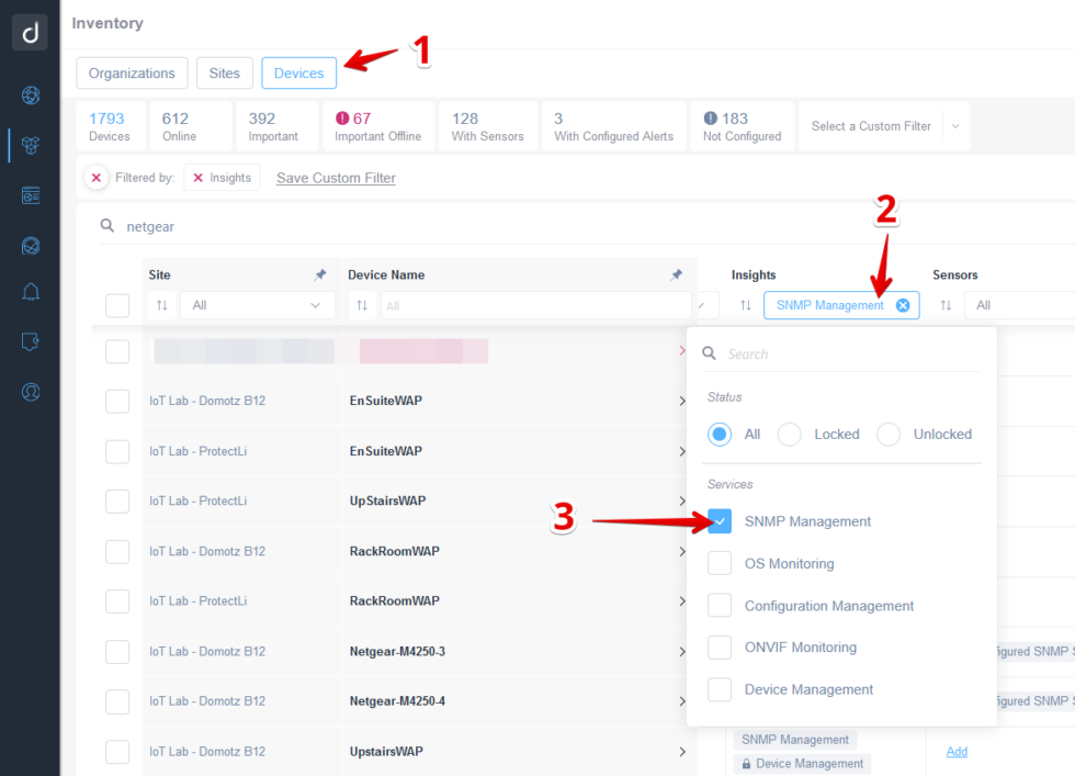 SNMP Monitoring - setting up SNMP monitoring on Domotz