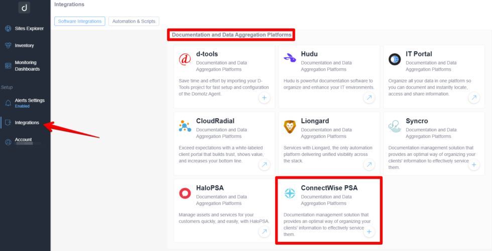Connectwise Psa Documentation Domotz Help Center